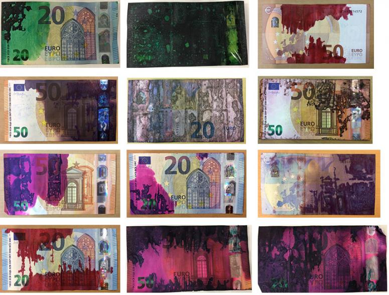Maculage de Billets – NORA MONETAIRE | Coloration et Sécurisation des ...